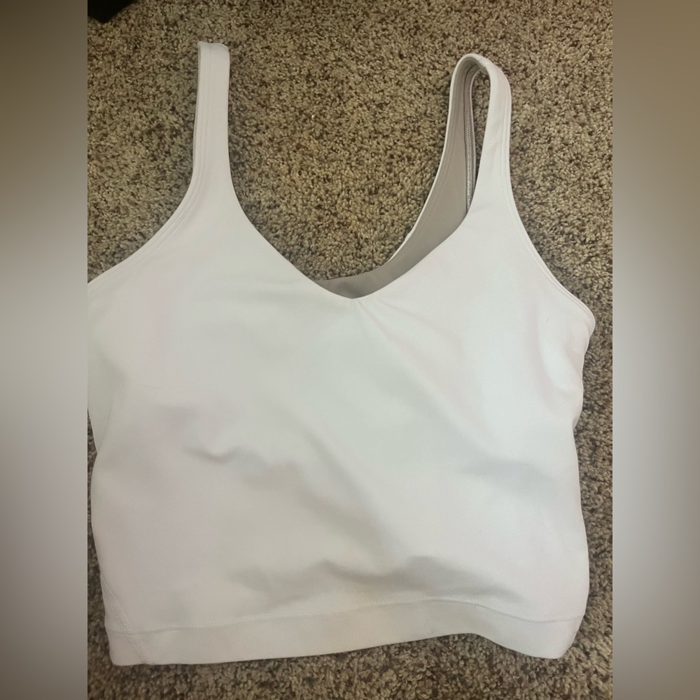 Lululemon White Align Tank Nothing Wrong With It Just… - Gem